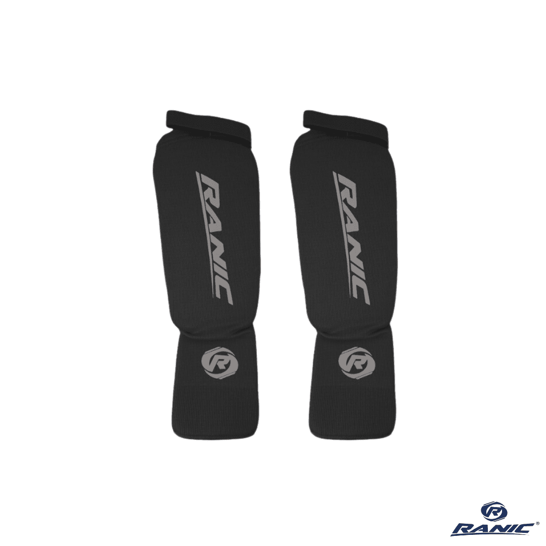 Ranic Par de Protectores Tibiales de Elástico Negro – The Sport Shop EC