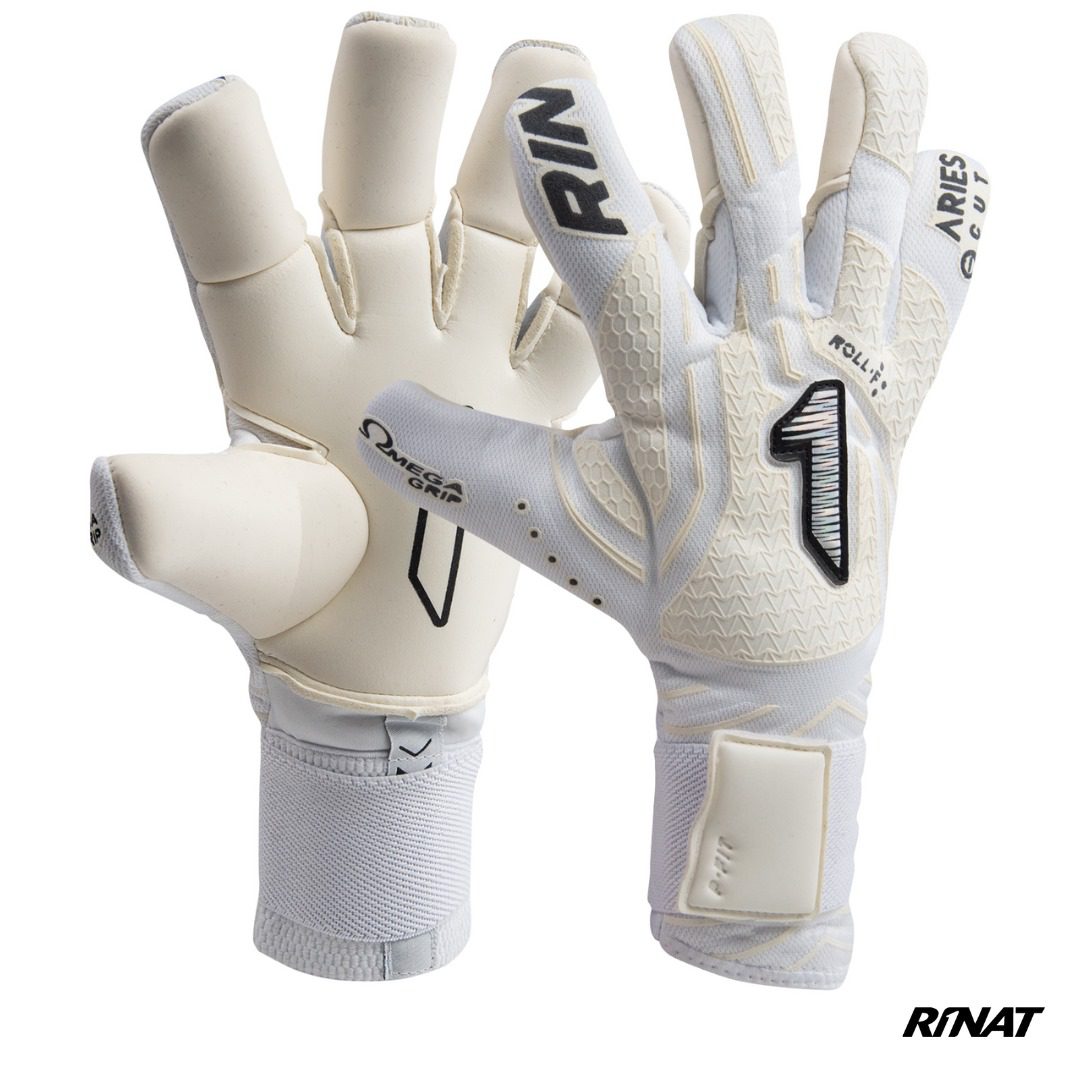 Rinat Guantes de Arquero Aries Nemesis Semi Pro Blanco – The Sport Shop EC
