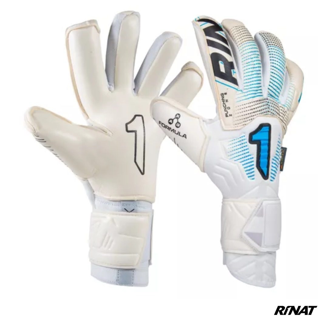 Rinat Guantes de Arquero Egotiko Stellar Pro Blanco Azul – The Sport ...