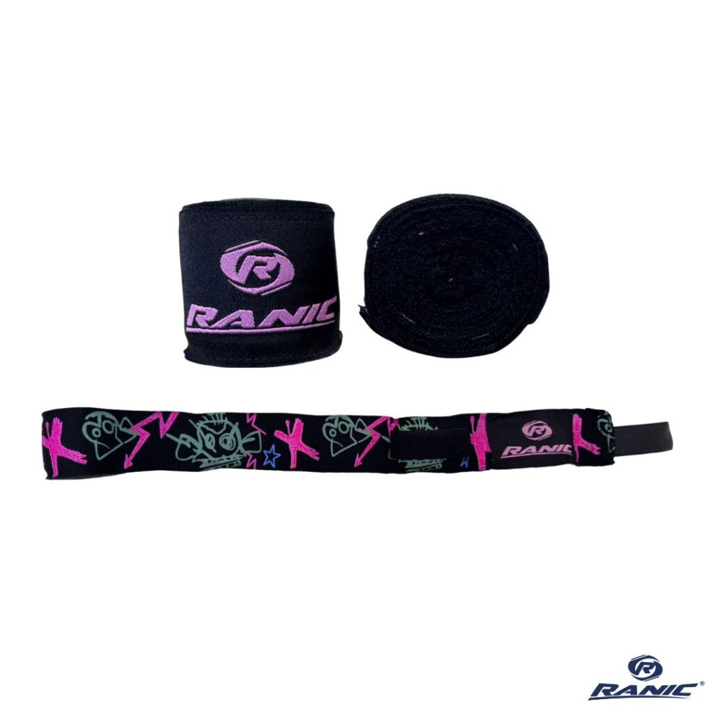 Ranic Par de Vendas de Box 5m Negro Rosado – The Sport Shop EC