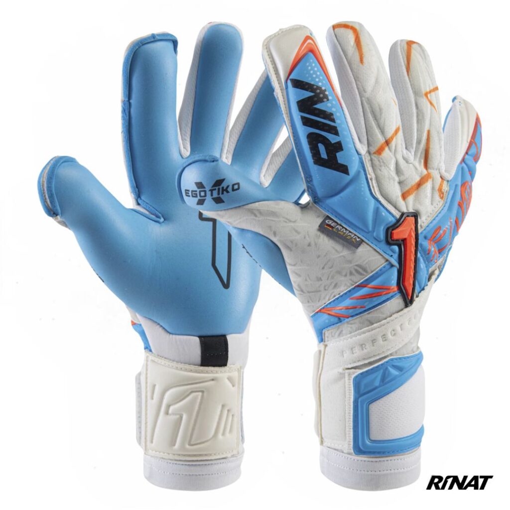 Rinat Guantes de Arquero Egotiko X Pro Blanco Azul – The Sport Shop EC